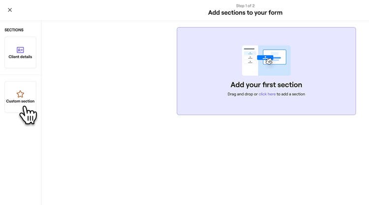 Create a custom form template