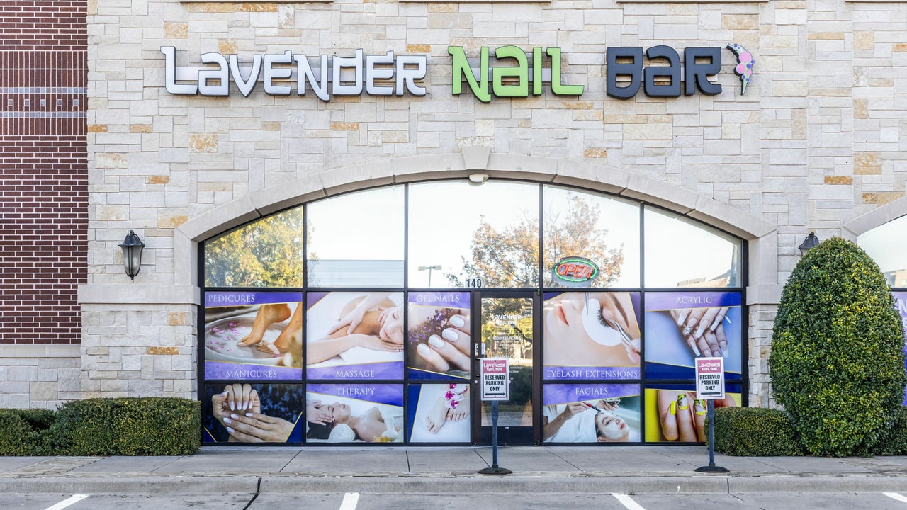 Lavender nail bar store